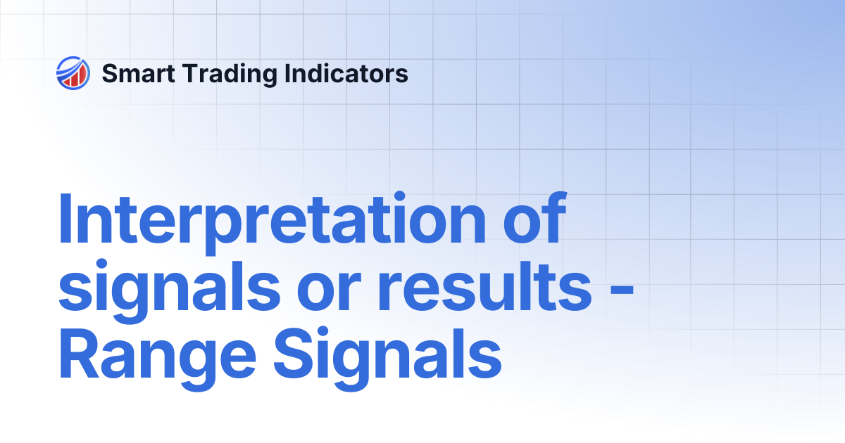 Interpretation of signals or results - Range Signals | Smart Trading ...